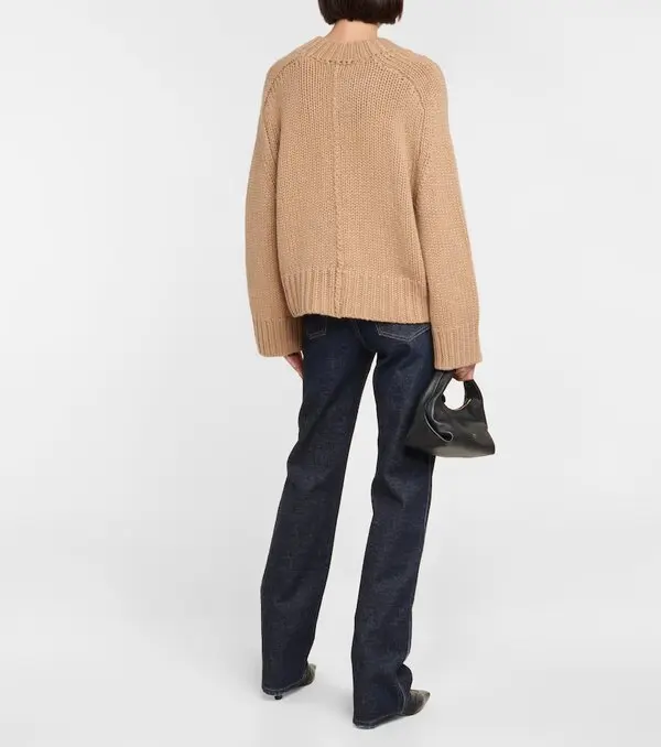 Khaite Lucinda Cashmere Sweater In Beige - 30% Off