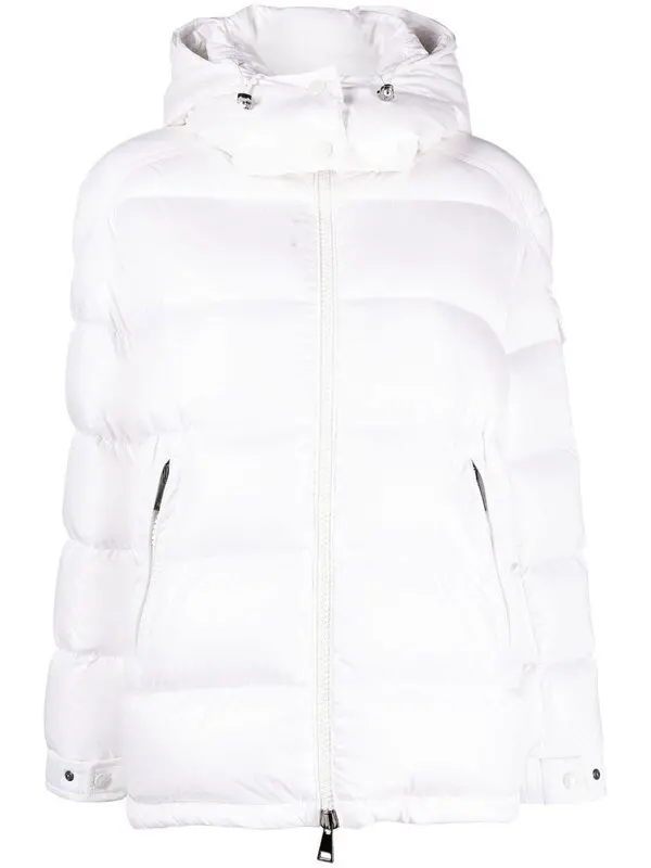 Moncler Maire Quilted Hooded Jacket - White