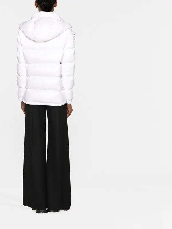 Moncler Maire Quilted Hooded Jacket - White