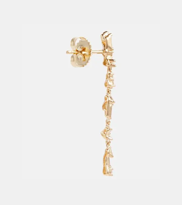 SUZANNE KALAN Iva 18kt Gold Drop Earrings With Diamonds