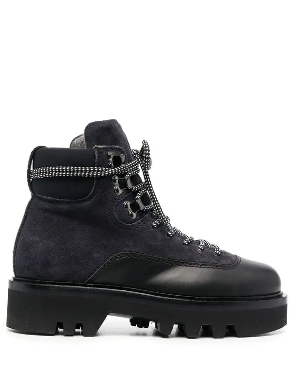 Furla Panelled Lace-up Boots