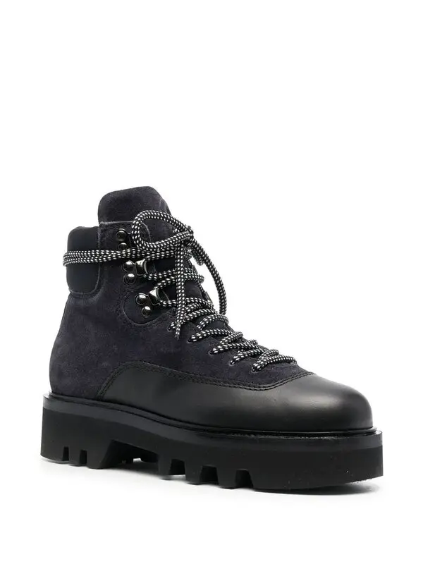 Furla Panelled Lace-up Boots