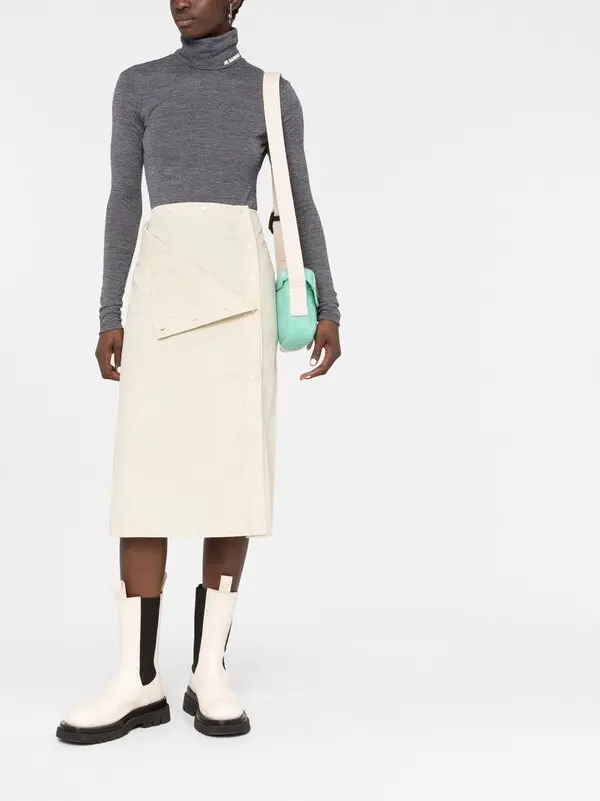 JIL SANDER Fine-knit Top - Grey
