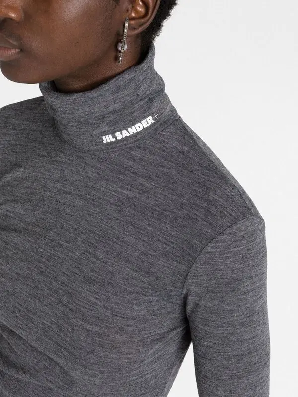 JIL SANDER Fine-knit Top - Grey