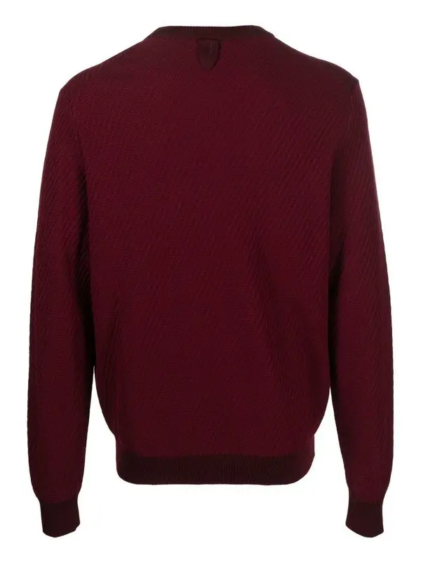 BILLIONAIRE Round-neck Knit Jumper - Red