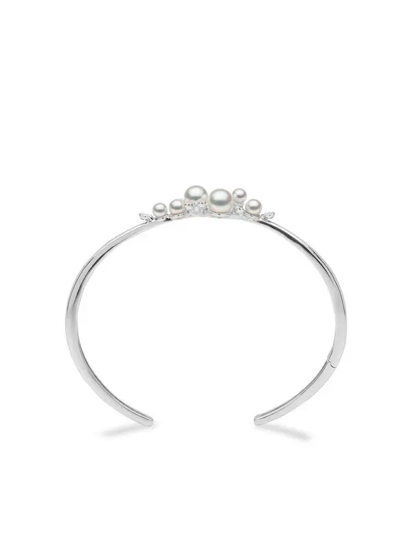 Yoko London 18kt White Gold Pearl And Diamond Bracelet