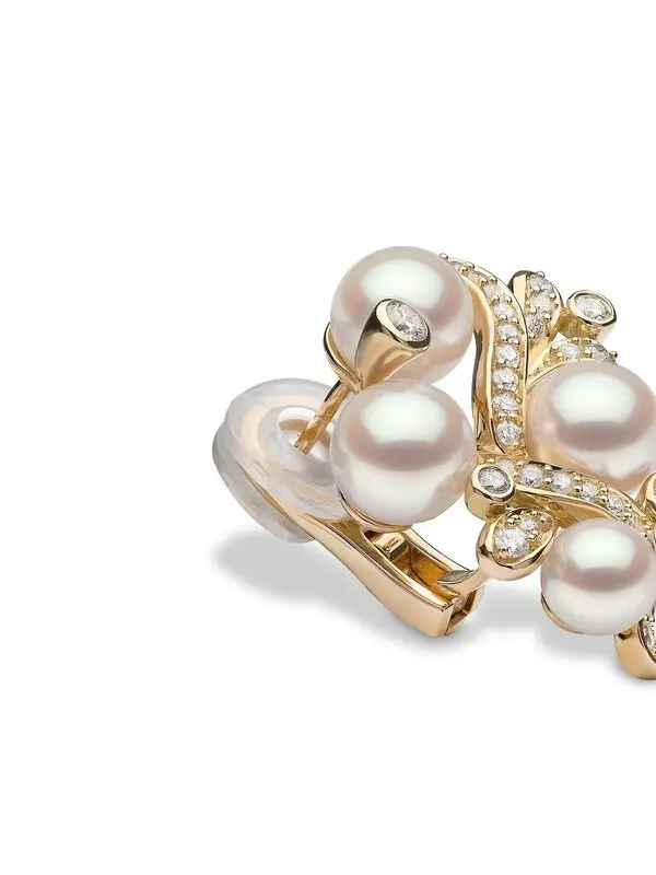 Yoko London 18kt Diamond And Pearl Earrings