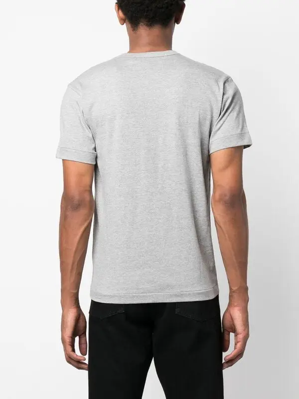 Play Comme Des Garcon Short-sleeve Cotton T-shirt - Grey