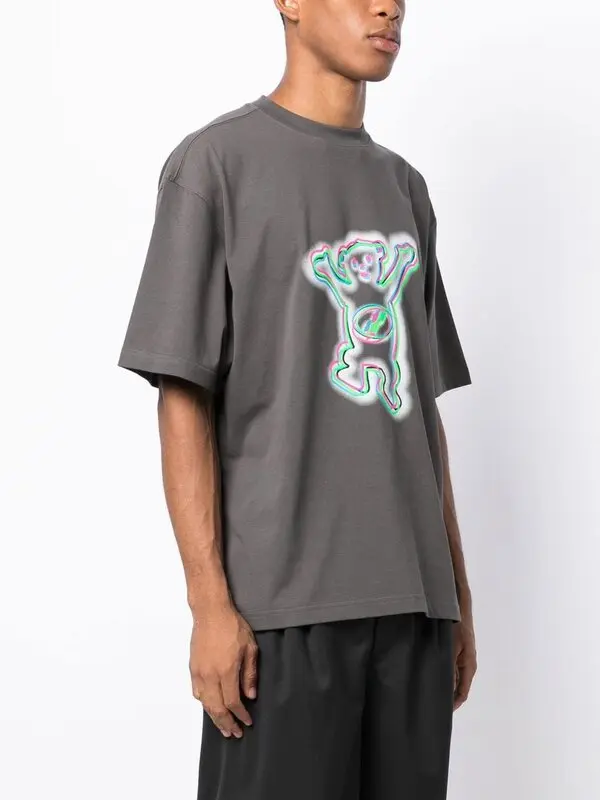 We11Done Graphic-print Cotton T-shirt - Grey
