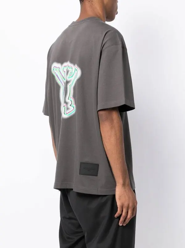 We11Done Graphic-print Cotton T-shirt - Grey