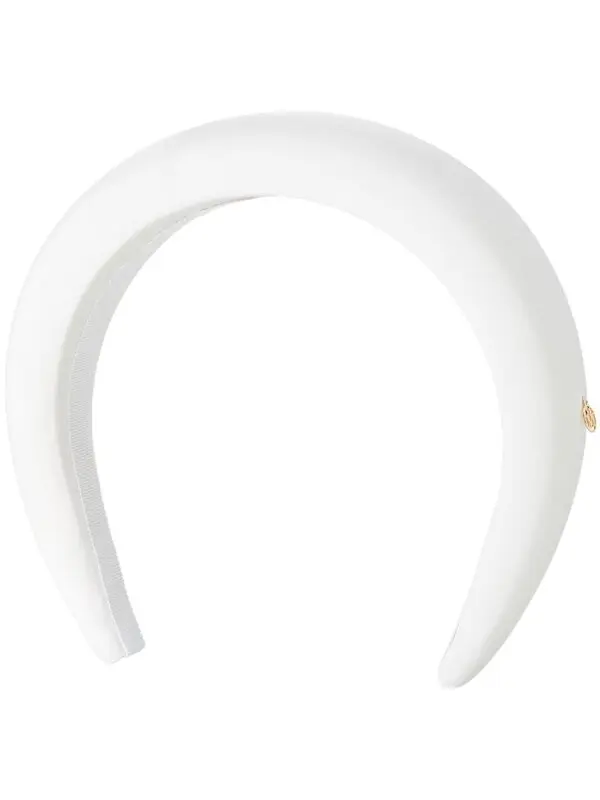 MAISON MICHEL Miwa Padded Headband - White