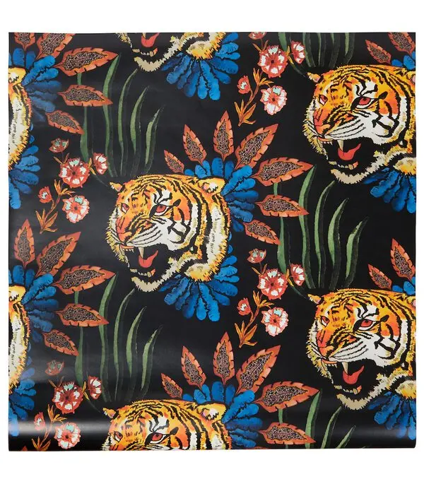 GUCCI 正規品 タイガーリーフ プリント ウォールペーパー Gucci Tiger Leaf Wallpaper - Multicoloured | Editorialist