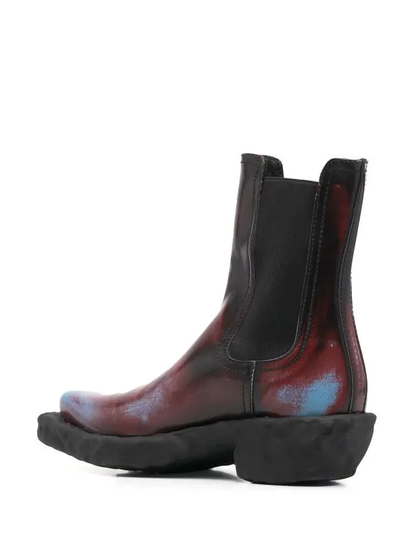 Camper Leather Ankle Boots - Black