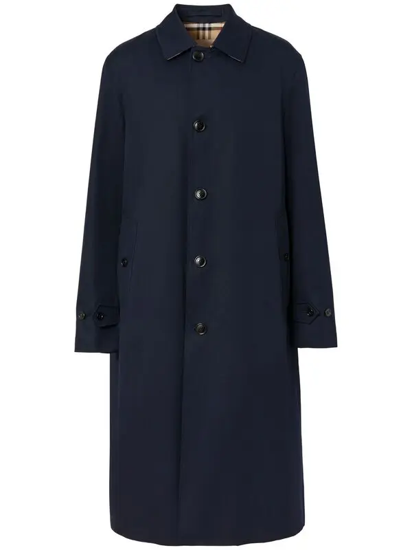 Burberry Single-breasted Hooded Coat
