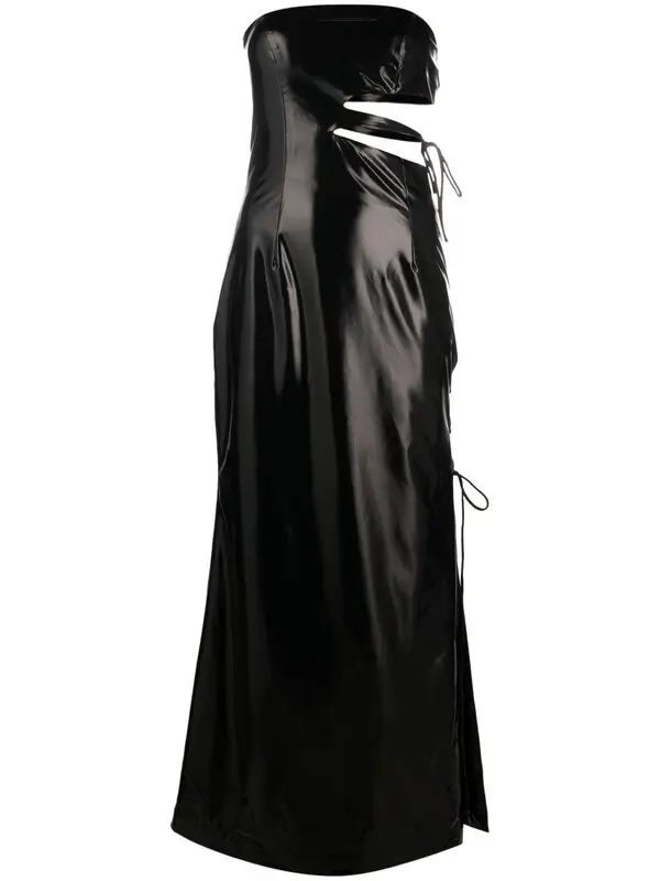 ROTATE BY BIRGER CHRISTENSEN Strapless Cut-out Maxi Dress