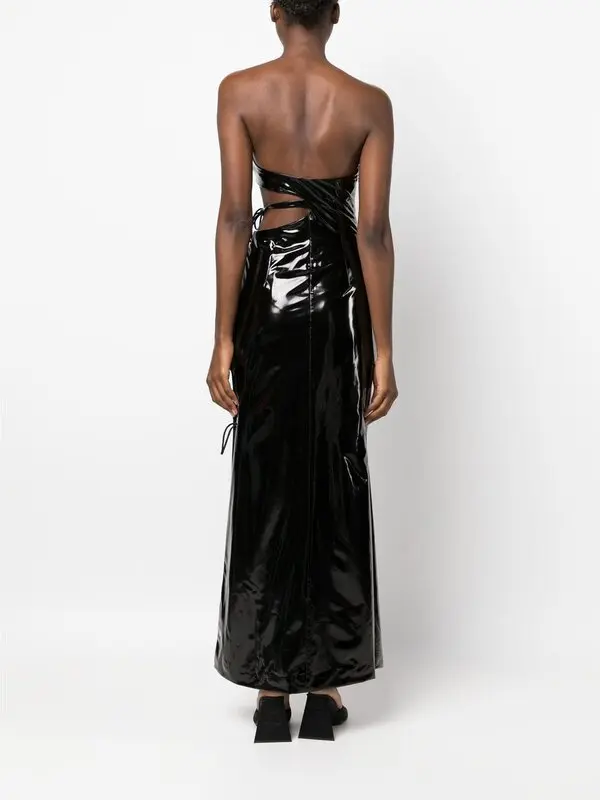 ROTATE BY BIRGER CHRISTENSEN Strapless Cut-out Maxi Dress