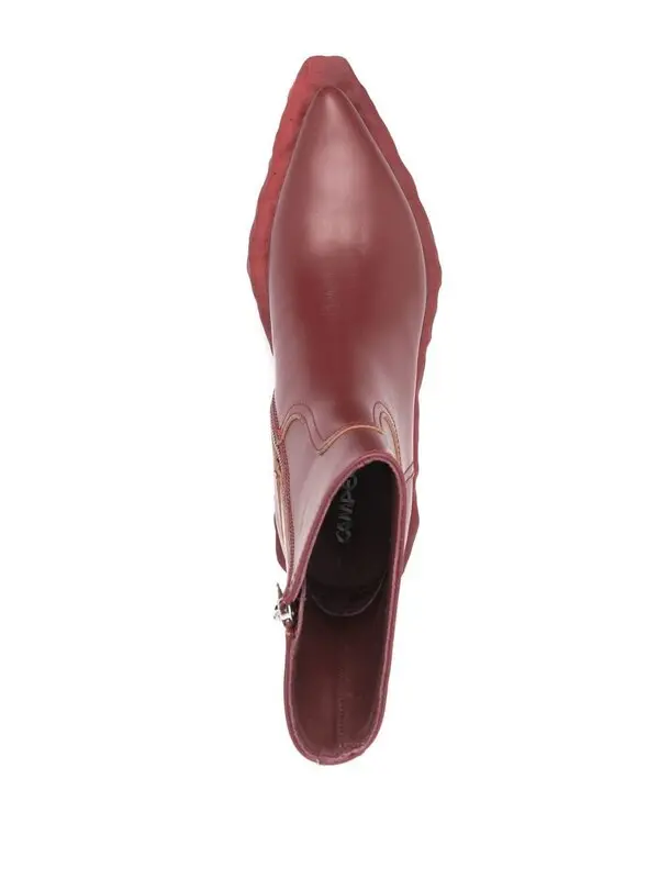 Camper Venga Leather Boots - Red