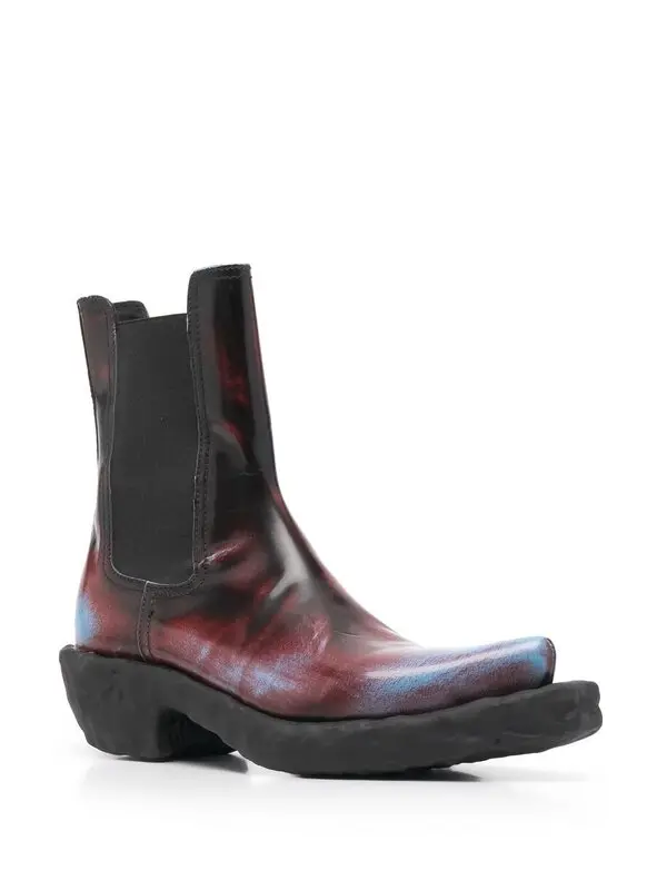 Camper Venga Leather Ankle Boots - Black