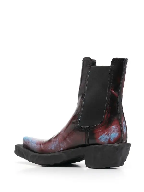 Camper Venga Leather Ankle Boots - Black