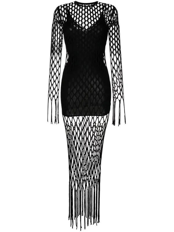 DION LEE Reef Net Maxi Dress
