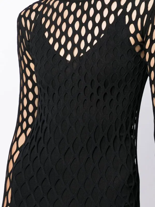 DION LEE Reef Net Maxi Dress
