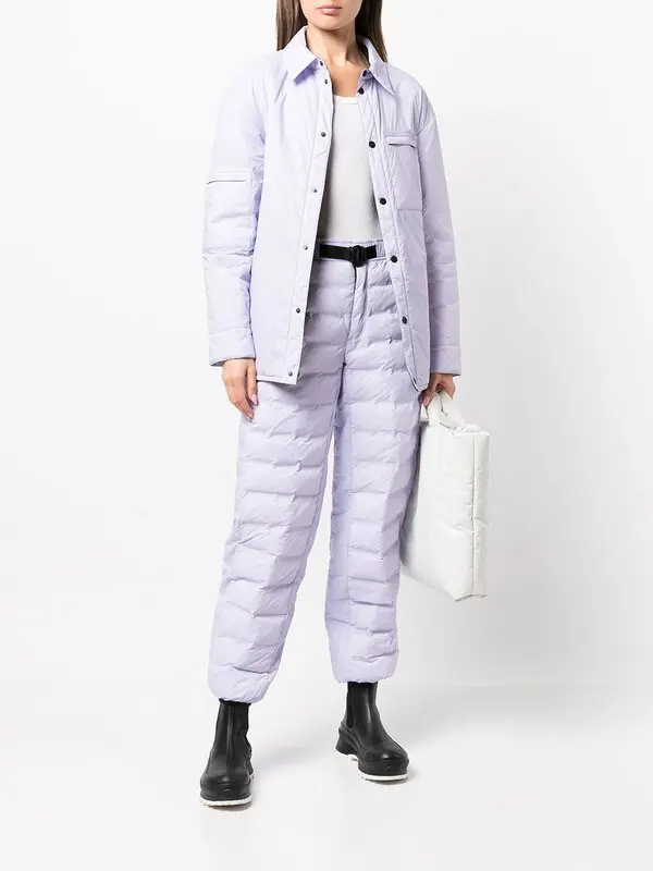 Aztech Mountain Pillow Padded Shirt Jacket - Purple