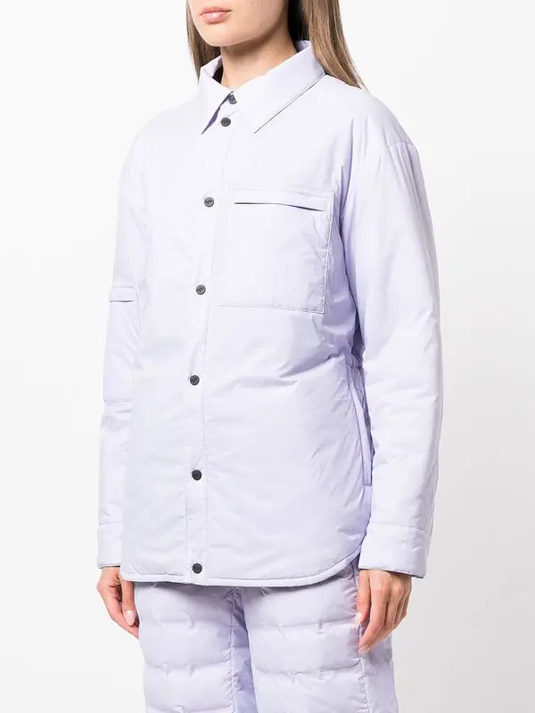 Aztech Mountain Pillow Padded Shirt Jacket - Purple