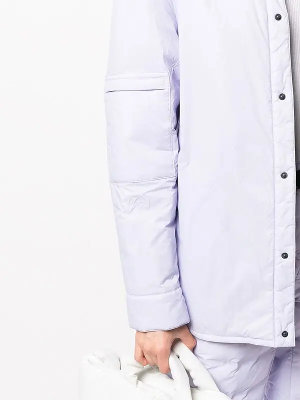 Aztech Mountain Pillow Padded Shirt Jacket - Purple