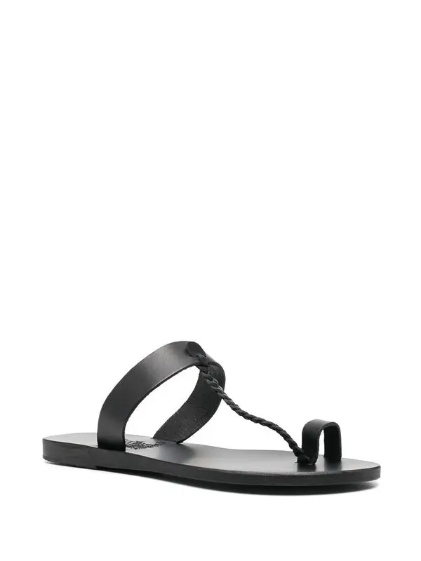 ANCIENT GREEK SANDALS Melpomeni Sandals - Black