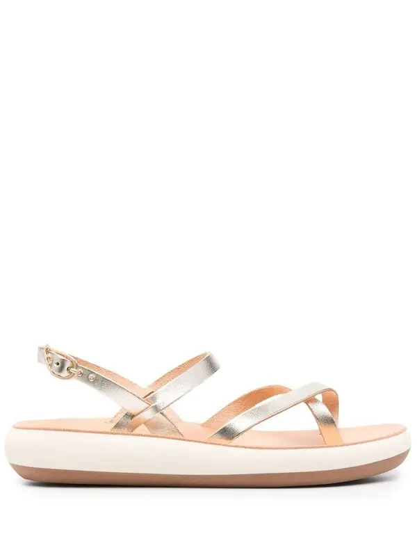 ANCIENT GREEK SANDALS Tereza Flat Sandals - Gold