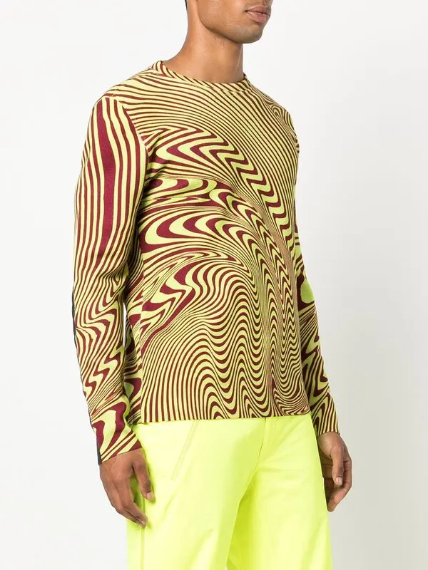 Aztech Mountain Matterhorn Jacquard Crewneck Jumper - Red