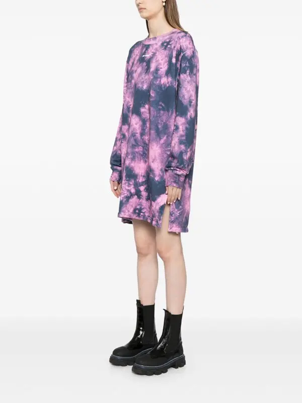Off-White Arrows Tie-dye Sweatshirt Dress