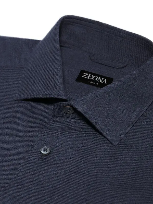 Zegna Long-sleeve Dress Shirt - Blue