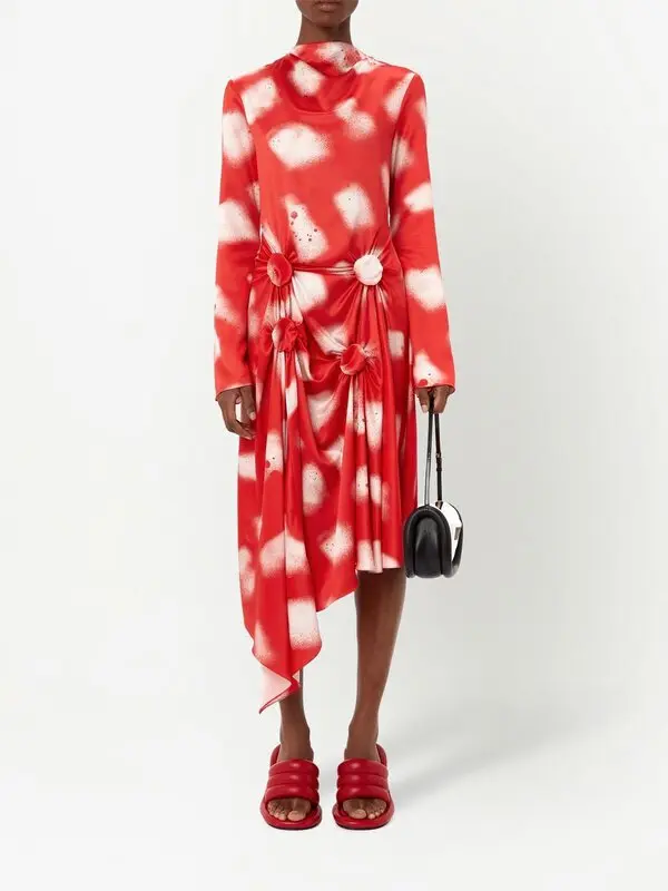 JW Anderson Long-sleeve Twisted Draped Dress