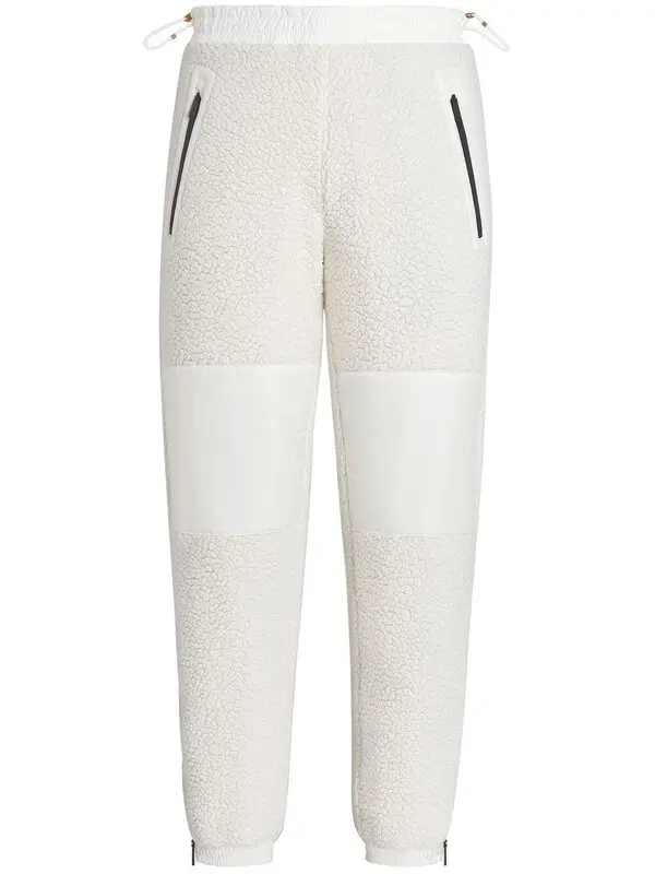 Zegna Panelled Padded Track Pants - White