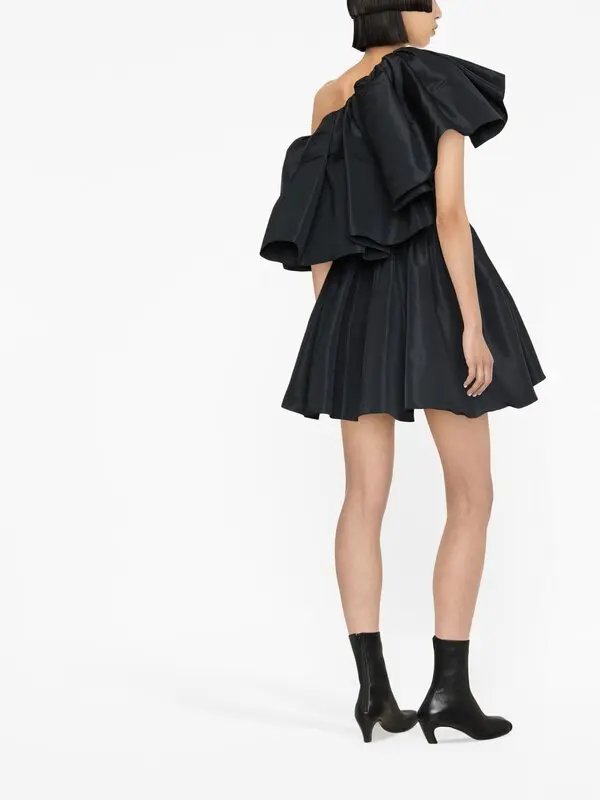 Alexander McQueen Ruffle-shoulder Mini Dress