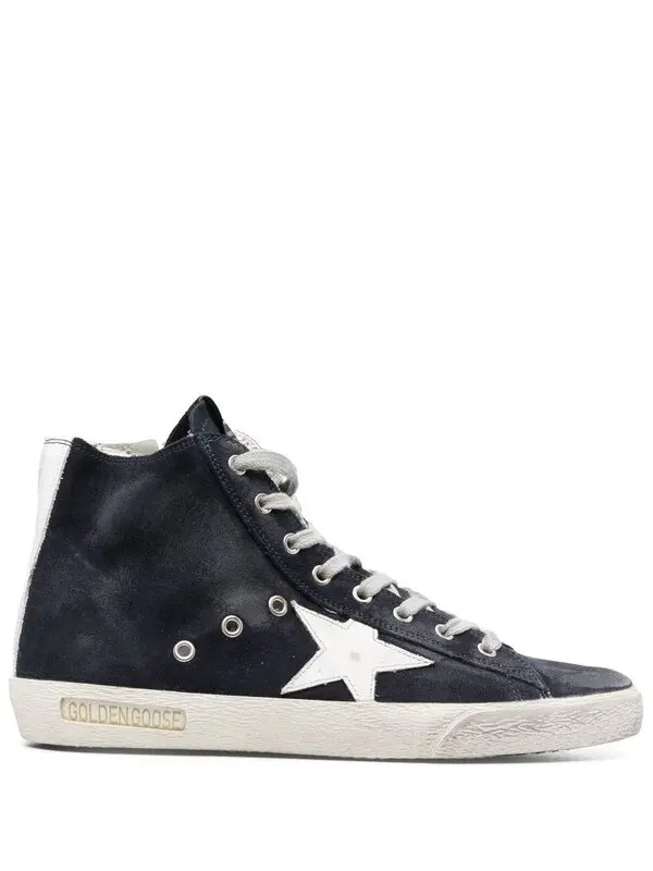 GOLDEN GOOSE Francy High-top Sneakers - Blue