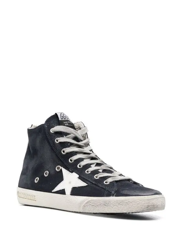 GOLDEN GOOSE Francy High-top Sneakers - Blue