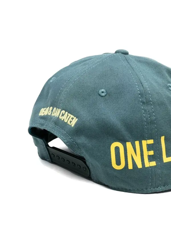 Dsquared2 Logo Print Cotton Cap - Green