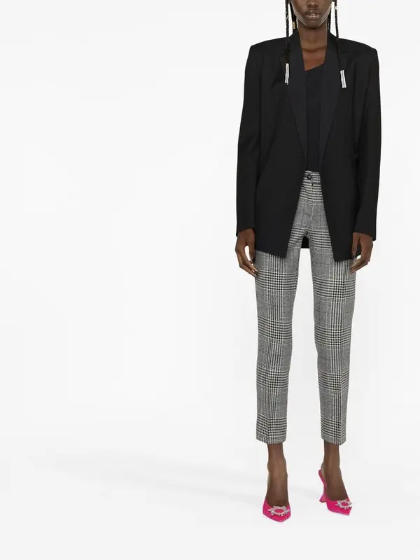 Dolce & Gabbana Low-rise Glen Plaid Trousers