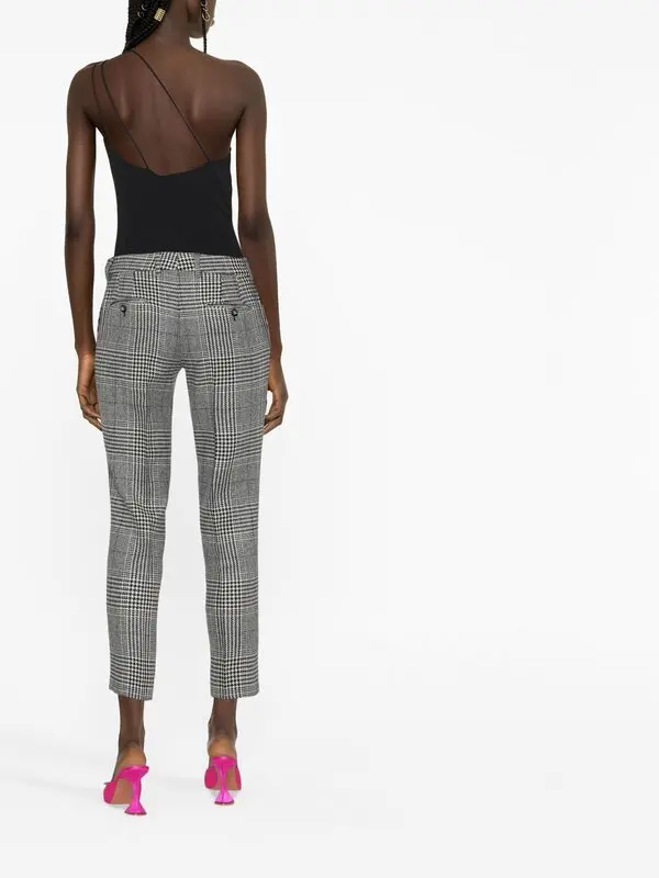 Dolce & Gabbana Low-rise Glen Plaid Trousers