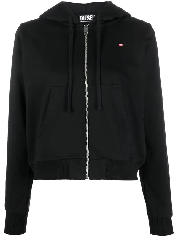 DIESEL® Drawstring Zip-up Hoodie