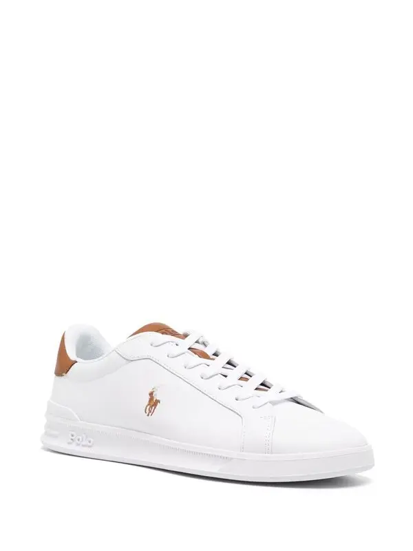 Polo Ralph Lauren Logo-embroidered Low-top Sneakers - White