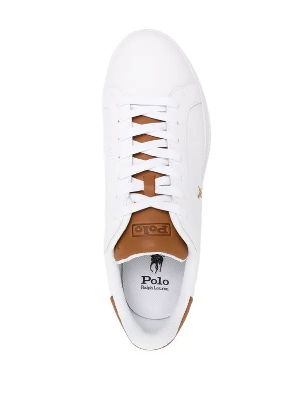 Polo Ralph Lauren Logo-embroidered Low-top Sneakers - White