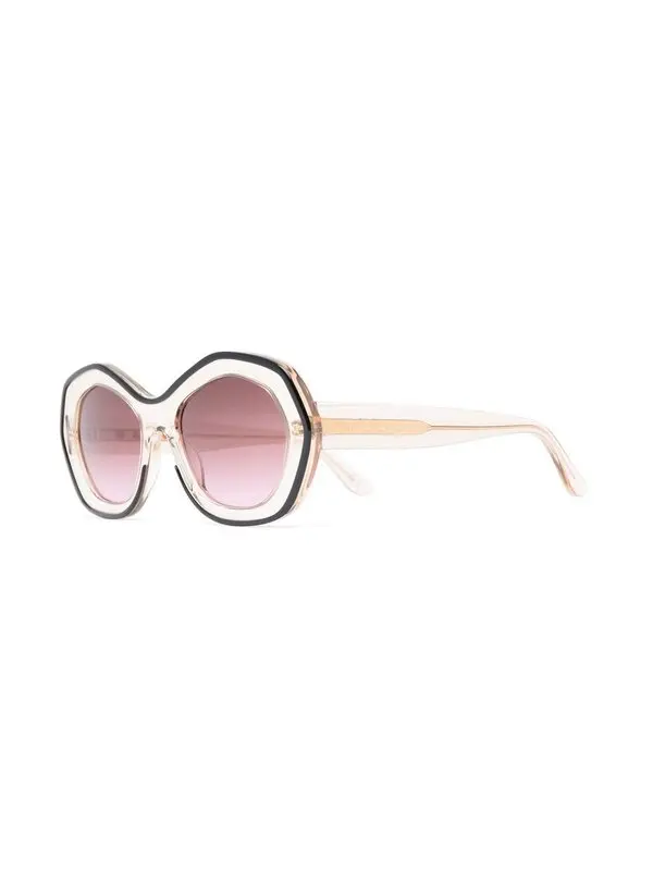 Marni Wlh Double-Rim Sunglasses In Neutrals - 10% Off  display picture 1