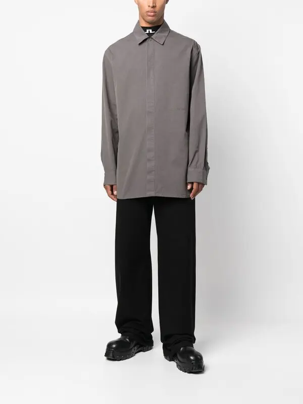 Off-White Embroidered-logo Oversized-cut Shirt