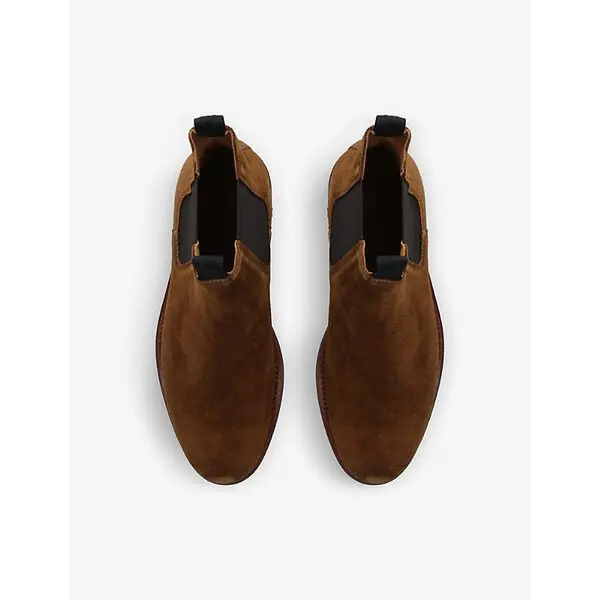 Belstaff Longton Suede Chelsea Boots - Tan | Editorialist display picture 3