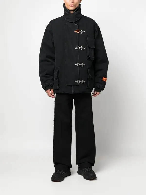 Heron Preston Toggle-fastening Canvas Jacket