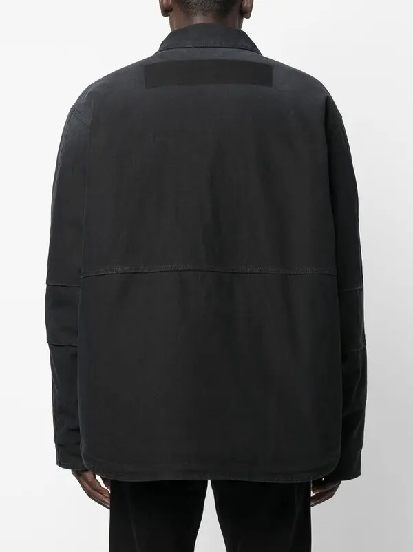 Heron Preston Logo-embroidered Denim Jacket - Black