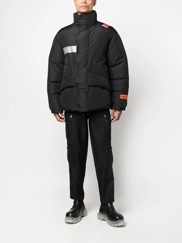 Heron Preston Logo-patch Padded Coat